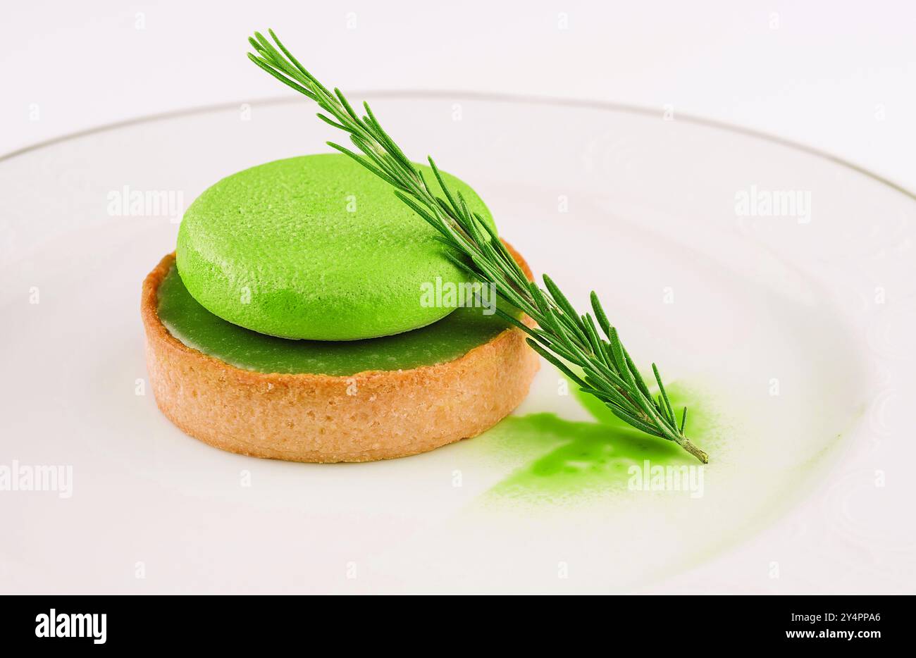 Green mousse cake with pistachio cream Stock Photo - Alamy