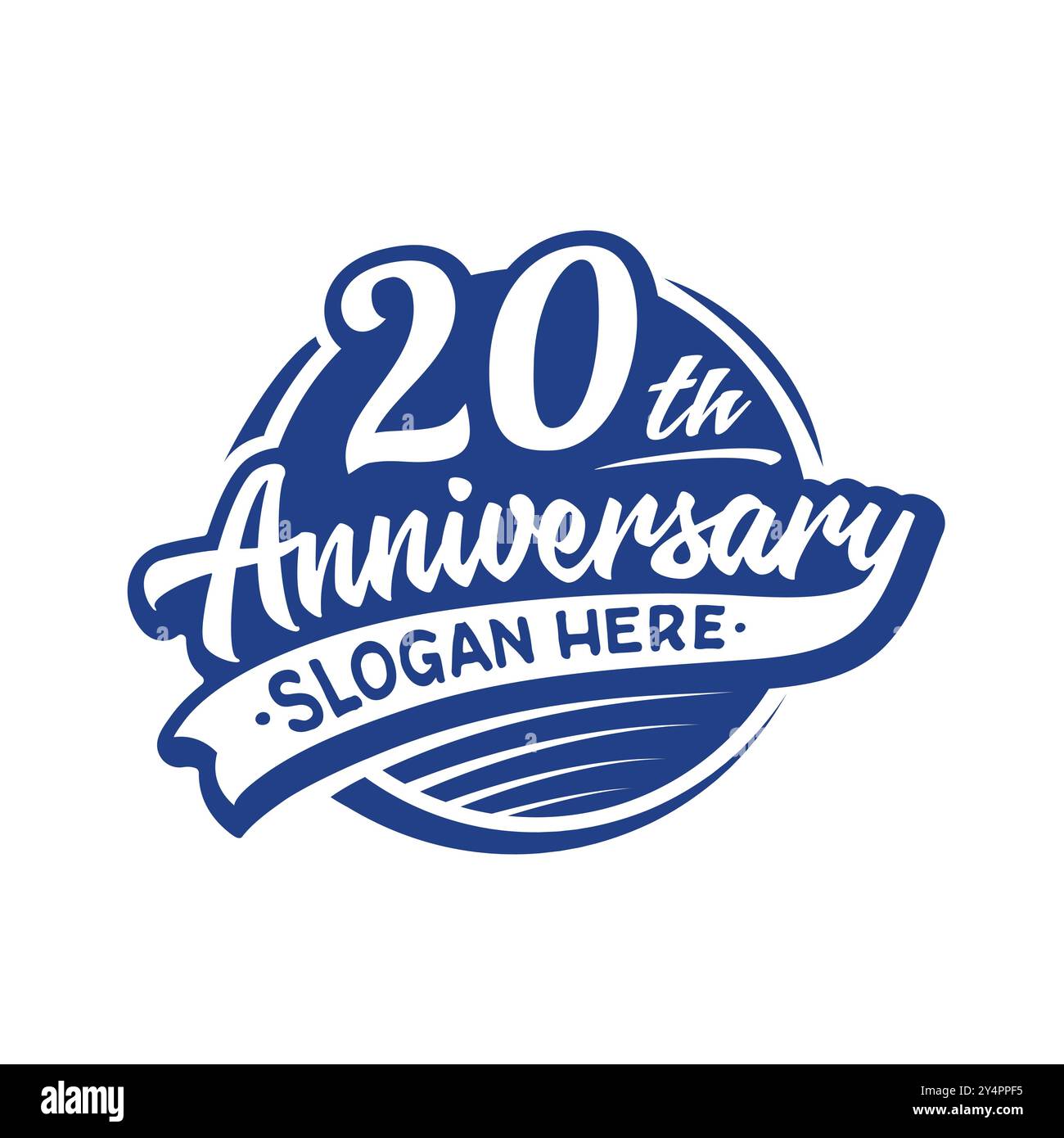 20 years anniversary design template. Vector and illustration. 20th ...