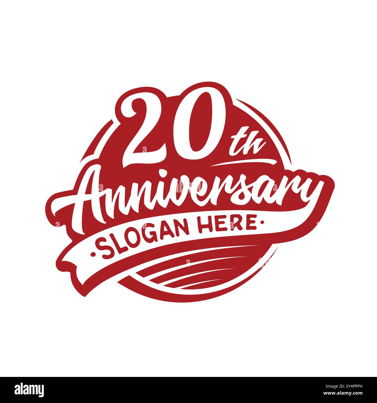 20 years anniversary design template. Vector and illustration. 20th ...