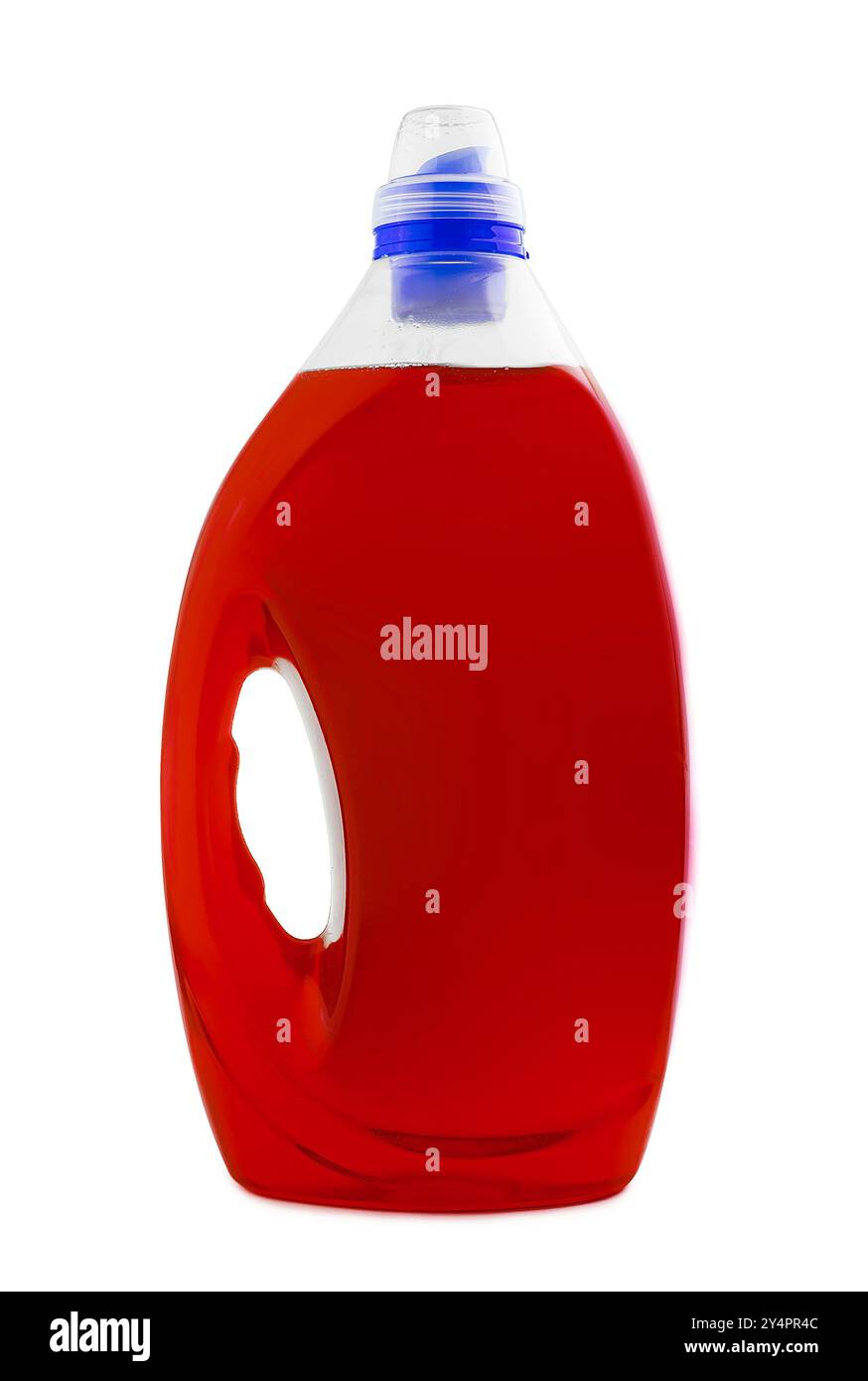 red plastic bottle isolated on white background Stock Photo - Alamy