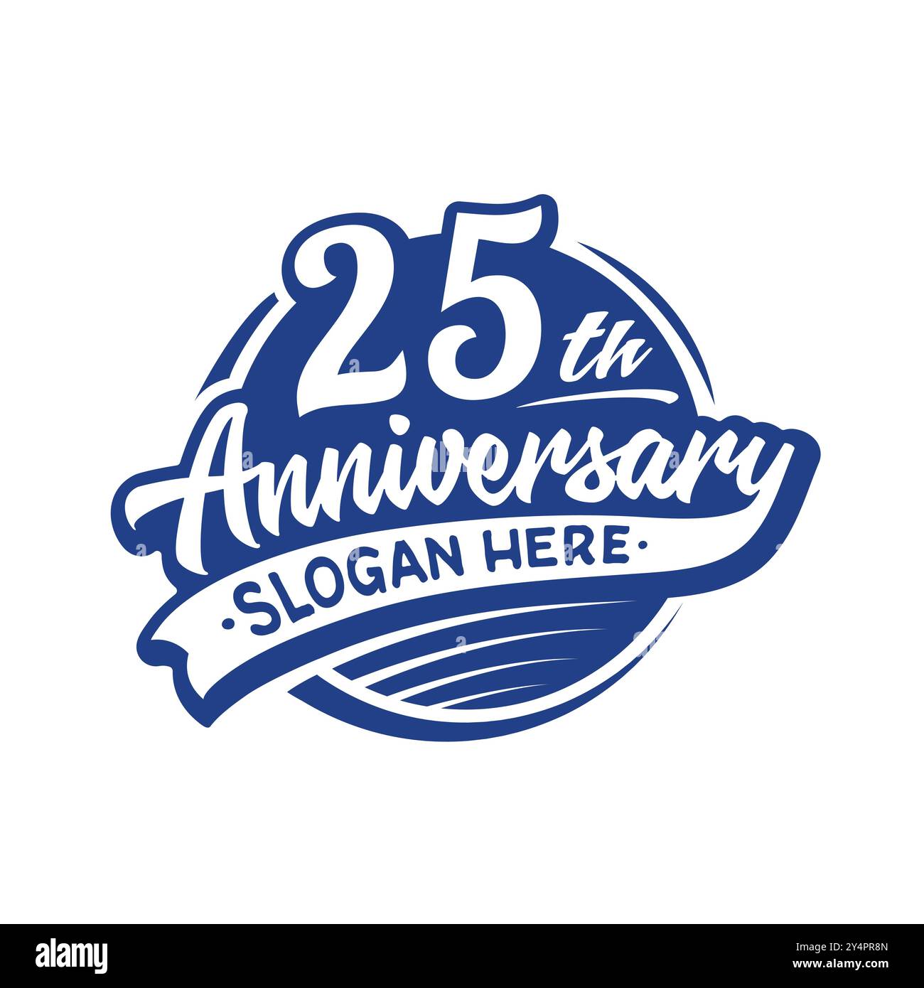25 years anniversary design template. Vector and illustration. 25th ...