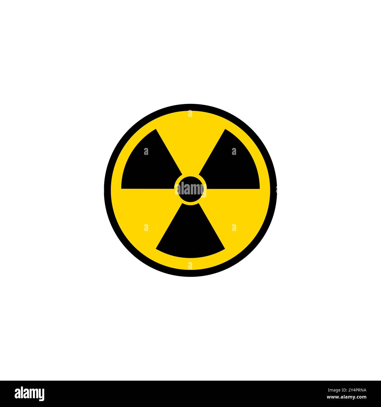 Radiation sign on white background. Vector illustration Stock Vector ...