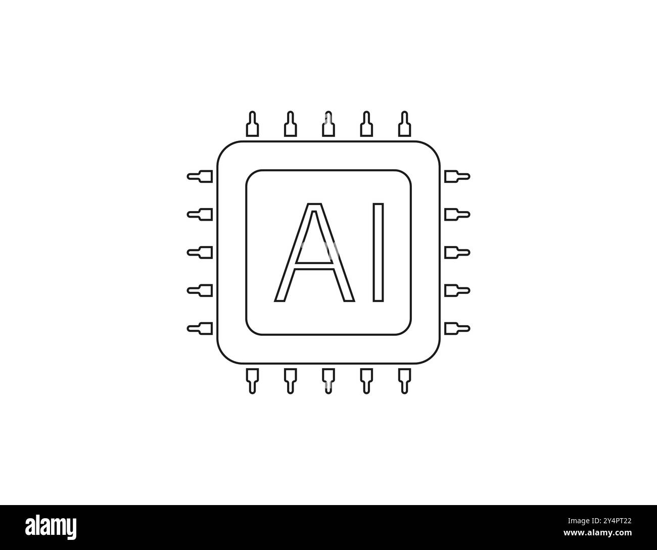 Ai, artificial intelligence icon. Vector illustration Stock Vector ...