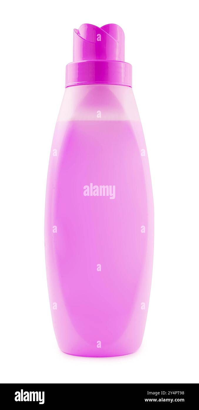 Pink shampoo bottle isolated on white Stock Photo - Alamy