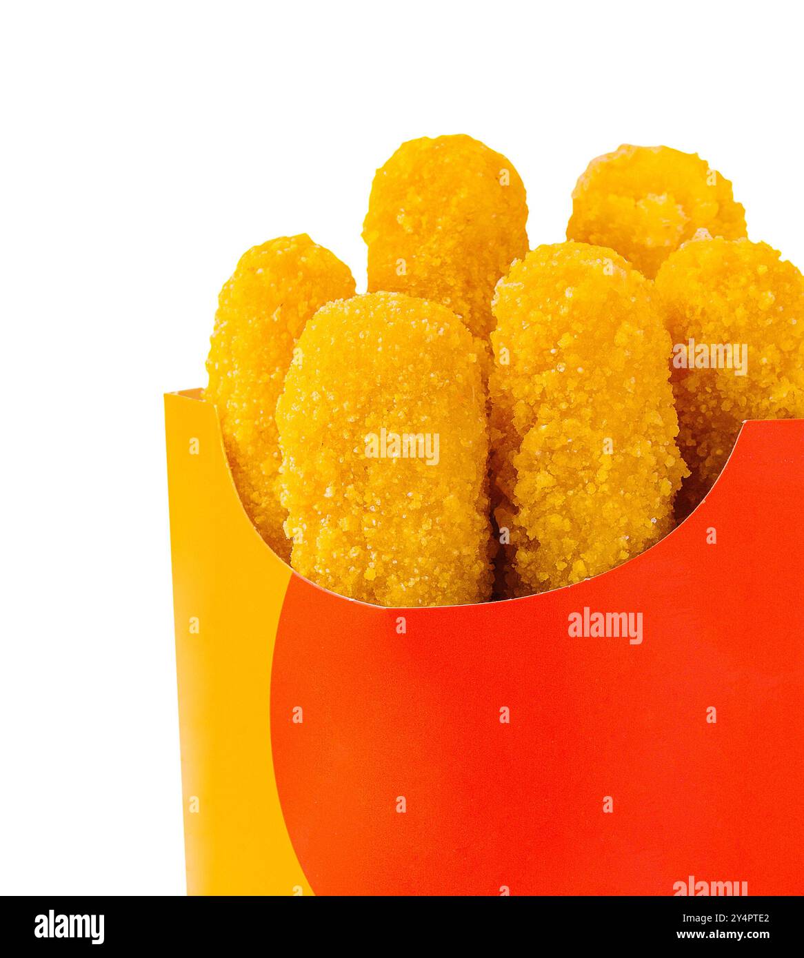 fried chicken nuggets in take out box isolated Stock Photo - Alamy