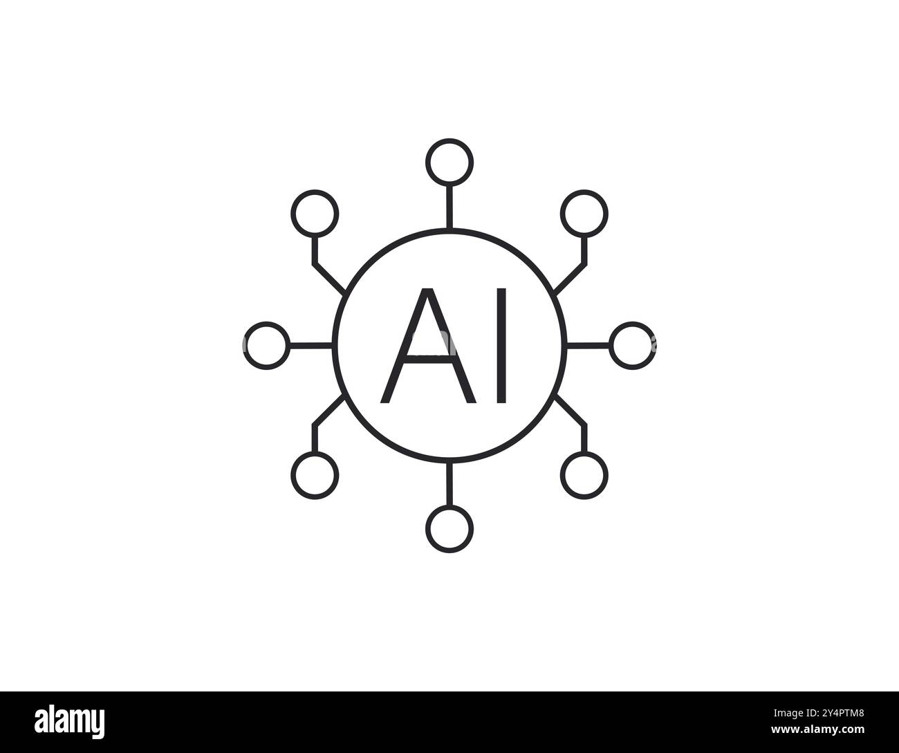 Ai, artificial intelligence icon. Vector illustration Stock Vector ...
