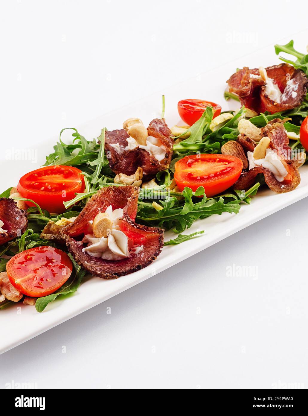 Carpaccio of the dried salty beef Stock Photo - Alamy