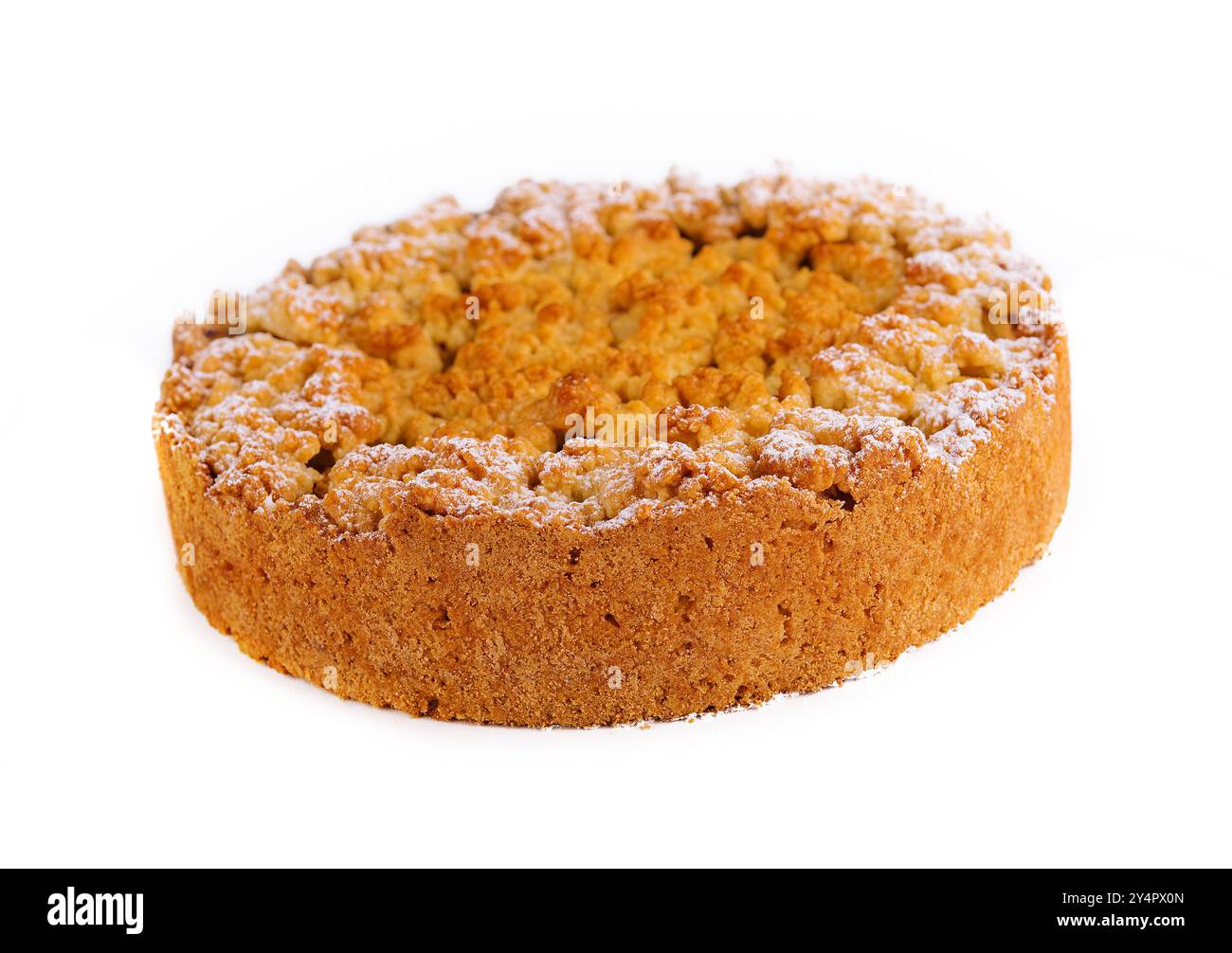 Homemade grated cake tart with lemon curd Stock Photo - Alamy