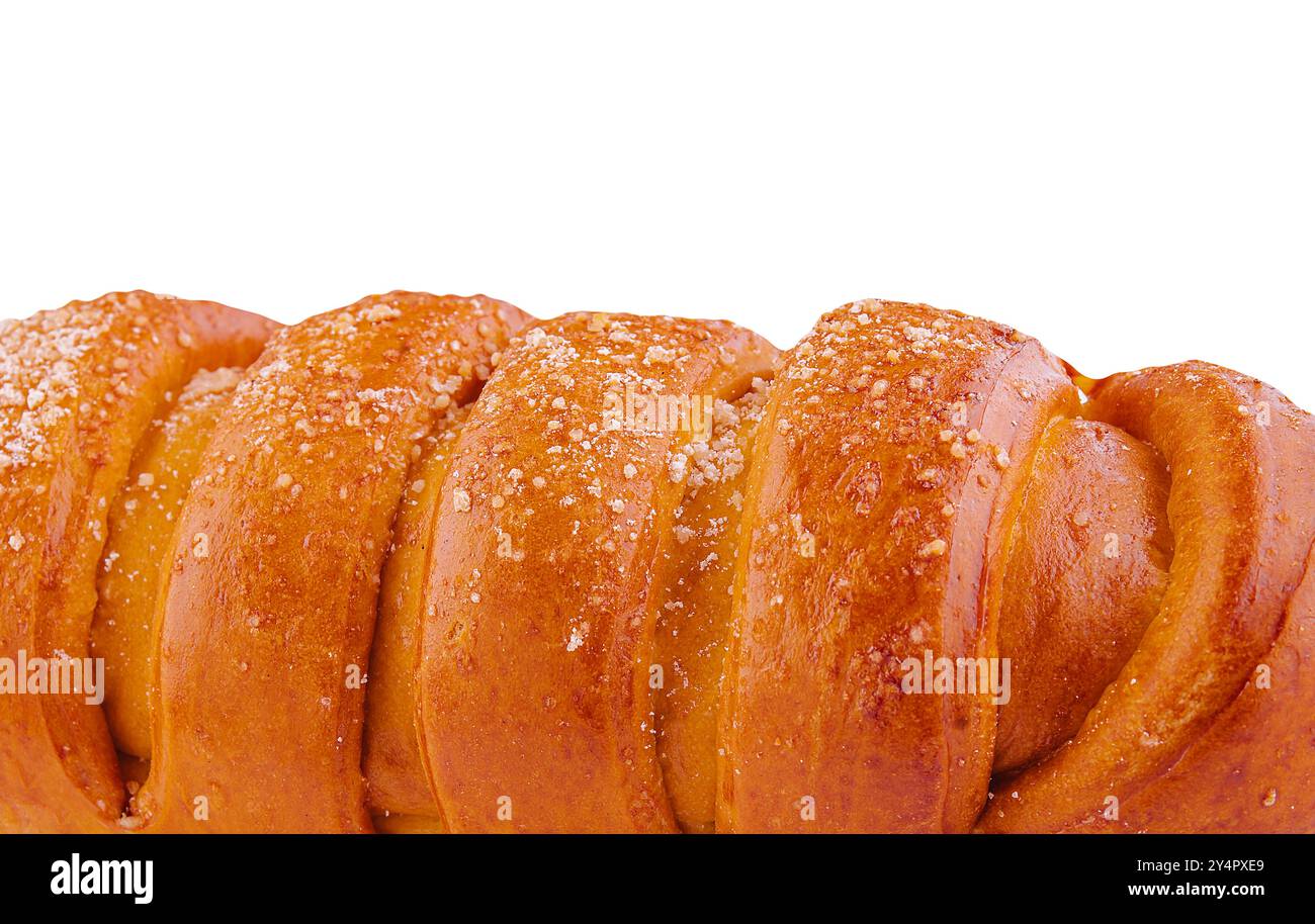 bun top view isolated on white Stock Photo - Alamy