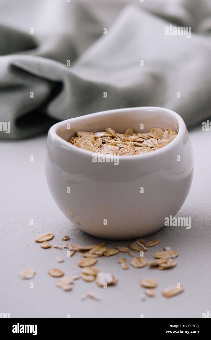 Oatmeal oat grains in hi-res stock photography and images - Alamy
