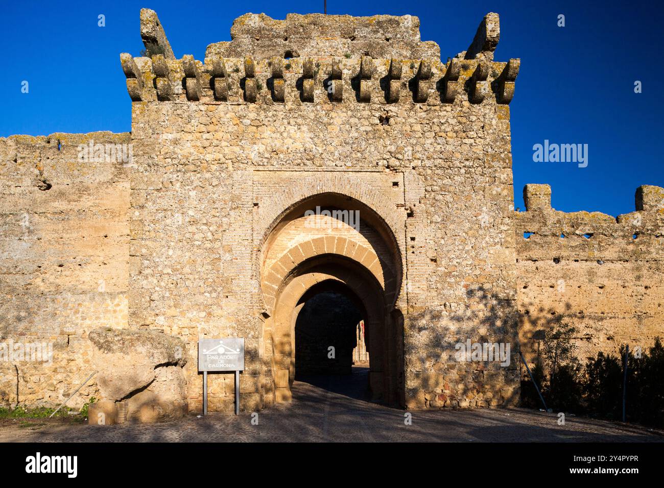 Explore the grand entrance of Parador de Carmona, a stunning former ...