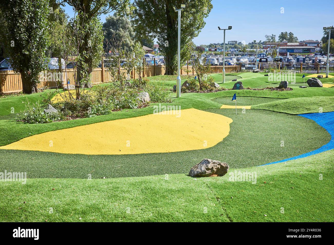 Artificial mini golf course at Billing aquadrome leisure centre and ...