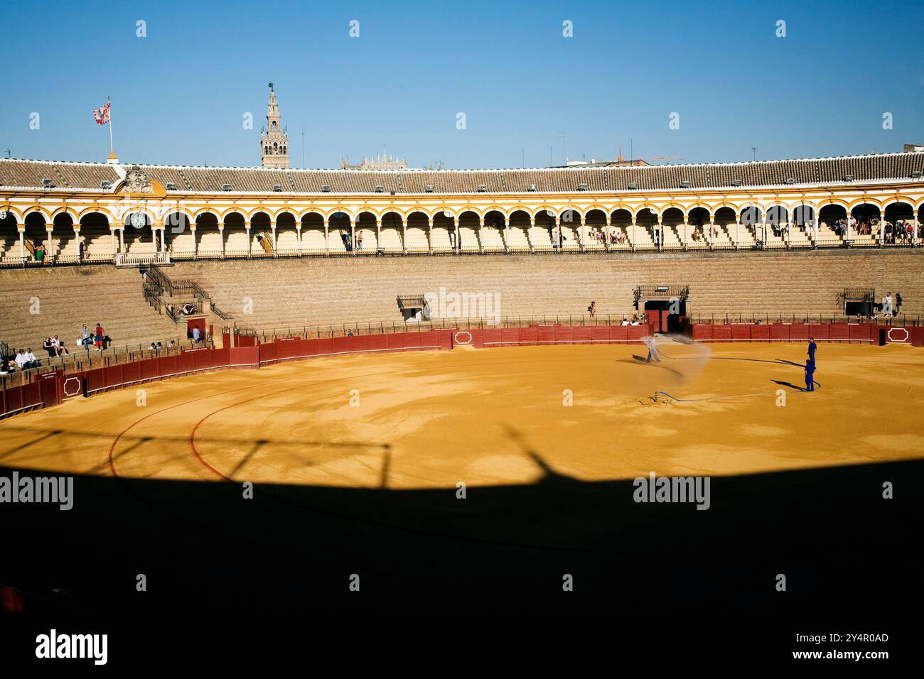 Seville, Spain Aug 15 2007, The Real Maestranza bullring in Seville ...