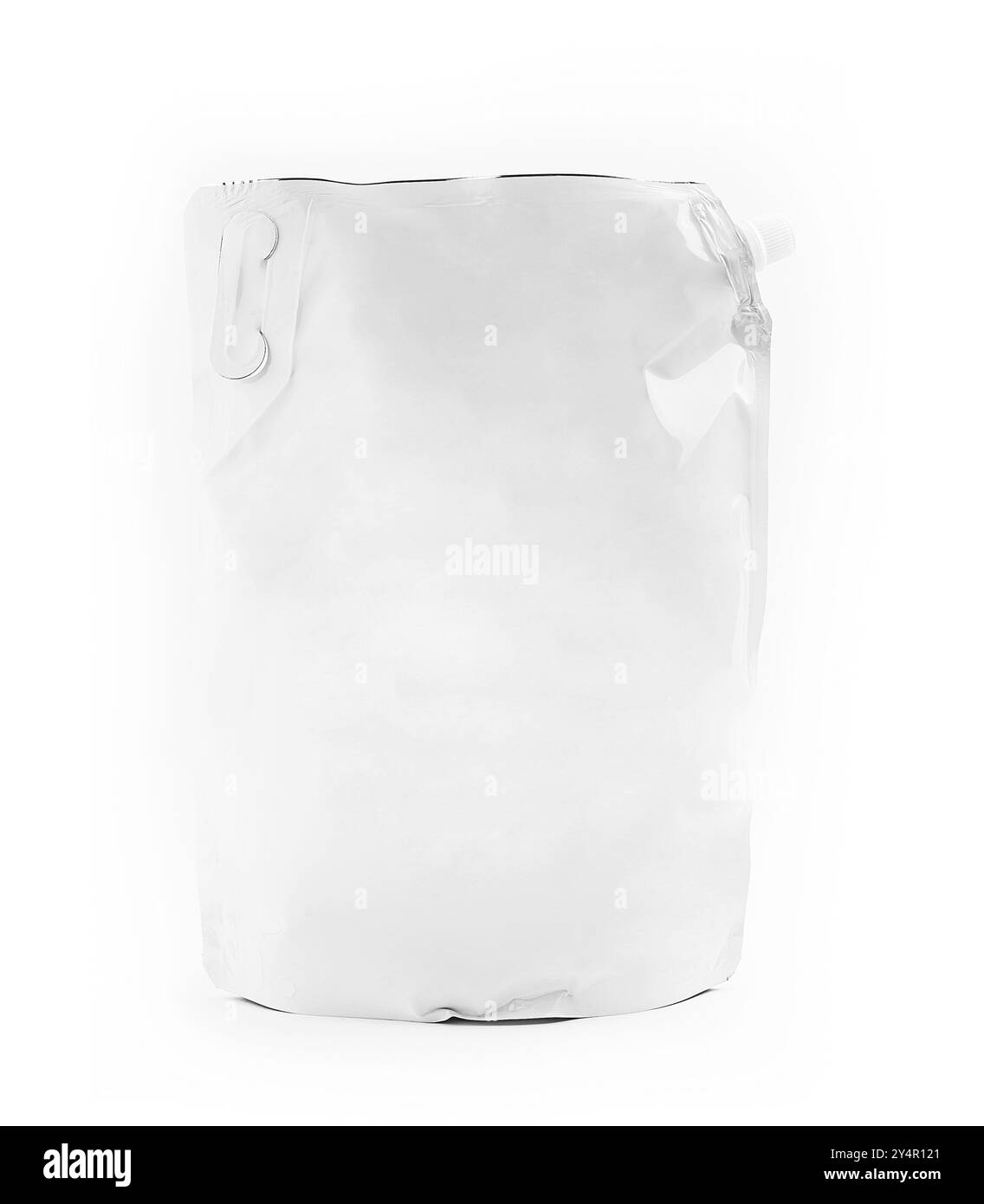 Hand soap, sanitizer or washing detergent refill packet or bag Stock ...