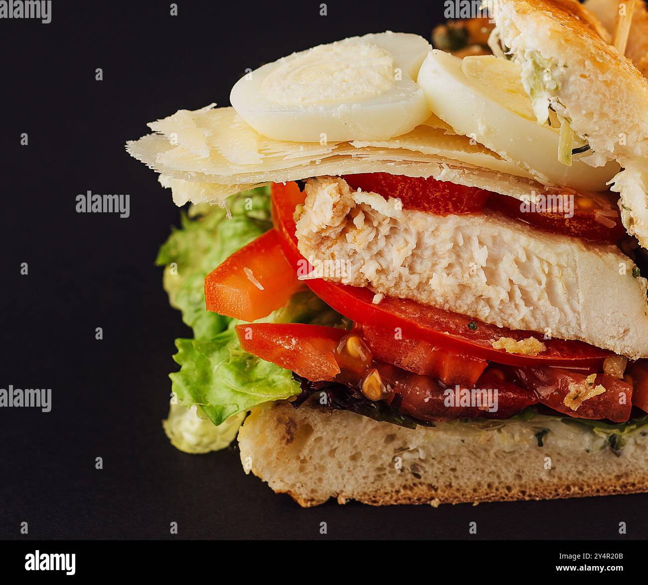 Chicken sandwich boiled eggs hi-res stock photography and images - Alamy