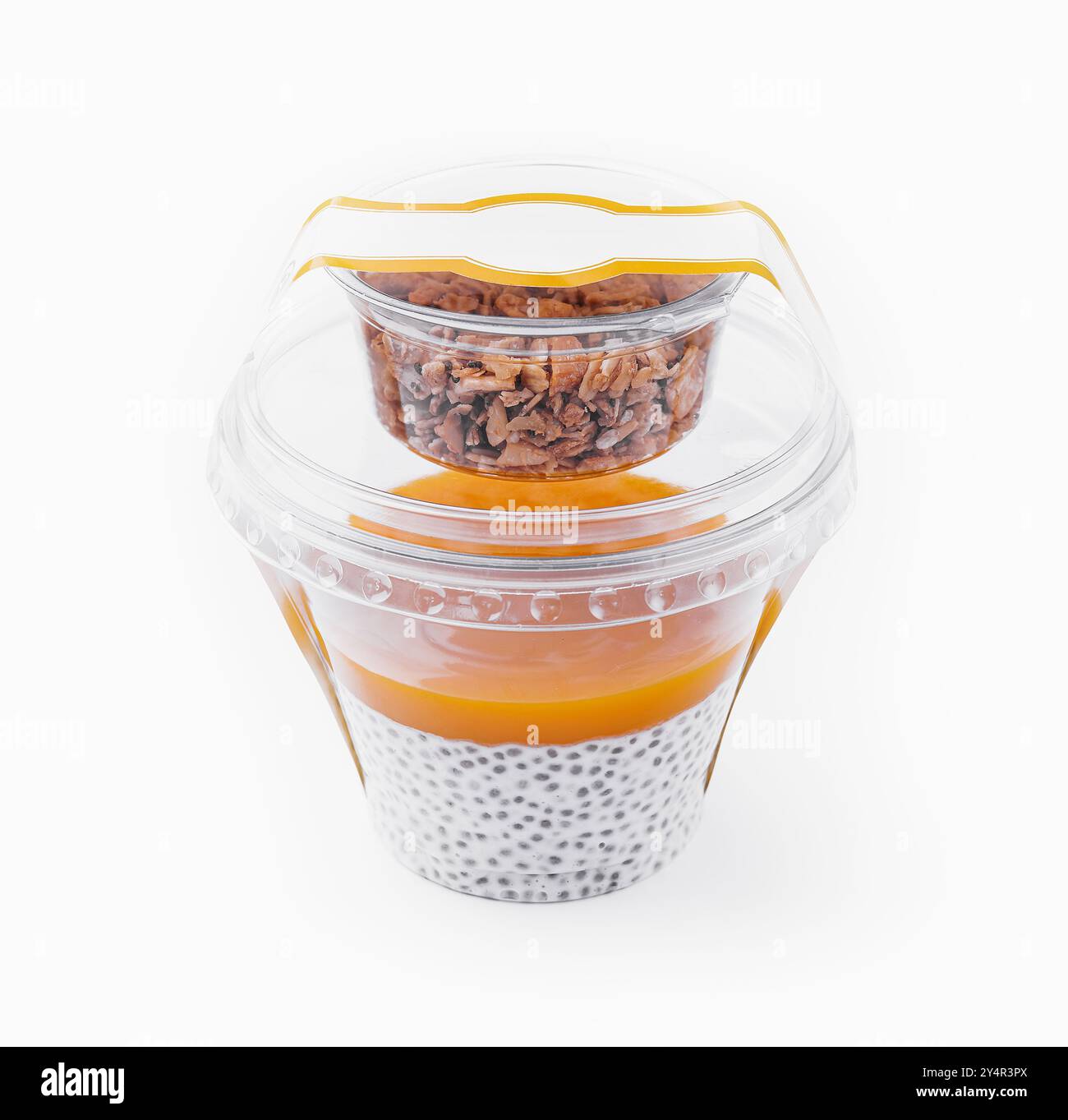 Chia pudding healthy breakfast Cut Out Stock Images & Pictures - Alamy