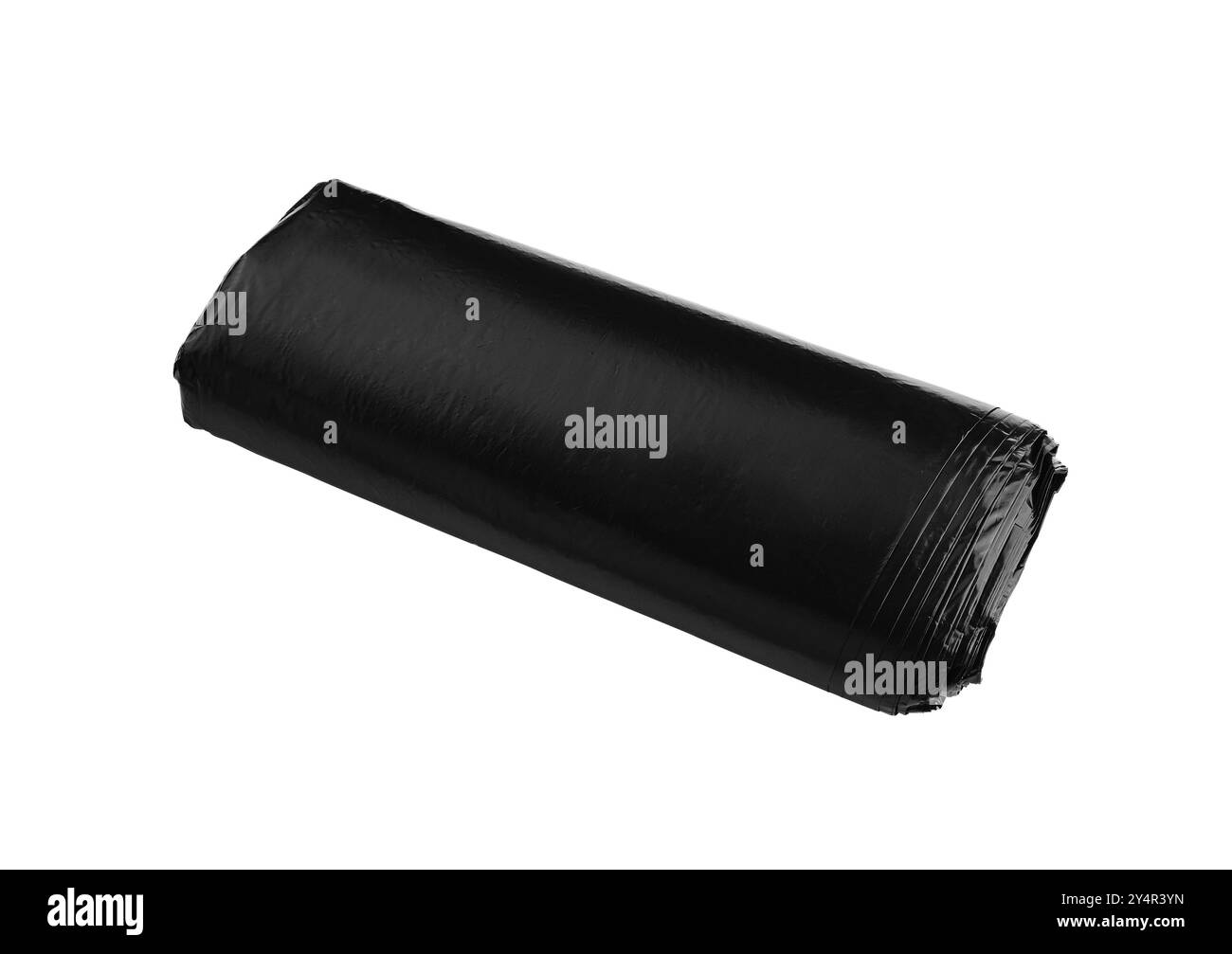 Garbage Bag Roll Isolated. Trash Package Stock Photo - Alamy