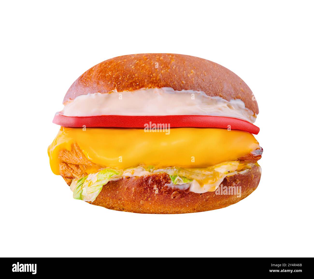 Grilled chicken fries cheese Cut Out Stock Images & Pictures - Alamy