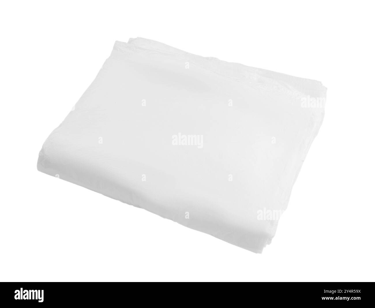 white plastic bag packing stacking on white background Stock Photo - Alamy