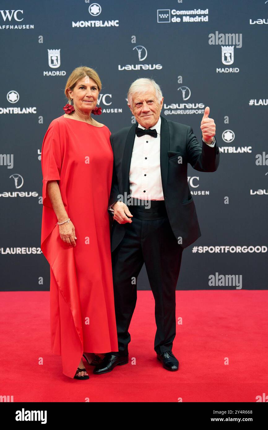 Giacomo Agostini, Maria Agostini attends Laureus World Sports Awards ...