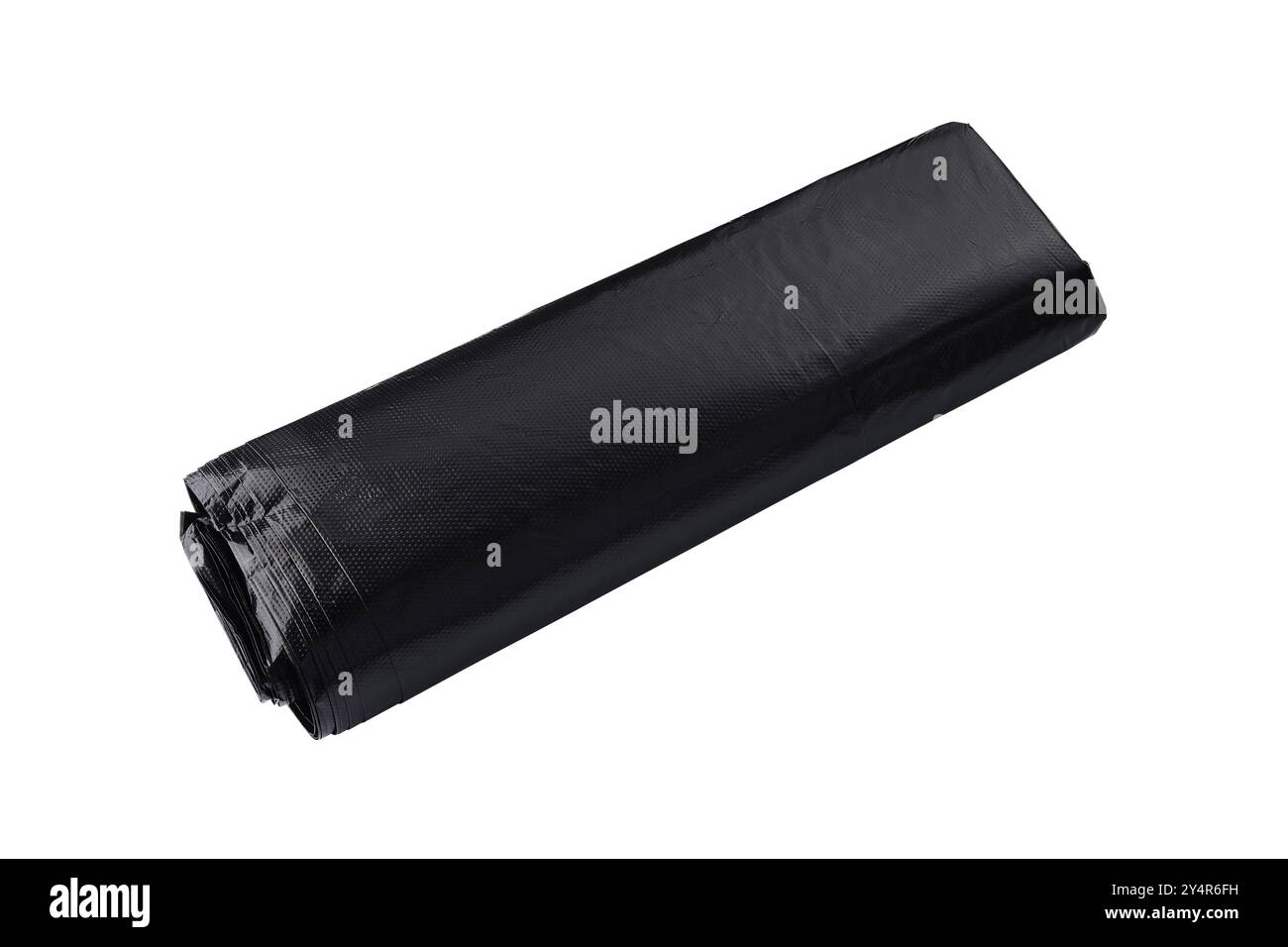 Garbage Bag Roll Isolated. Trash Package Stock Photo - Alamy