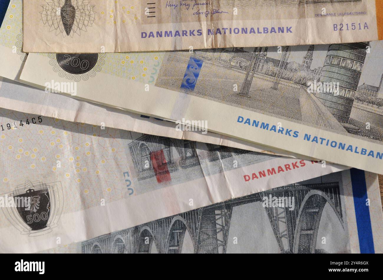 Copenhagen/ Denmark/19 September 2024/Danish kroner notes or bills in ...