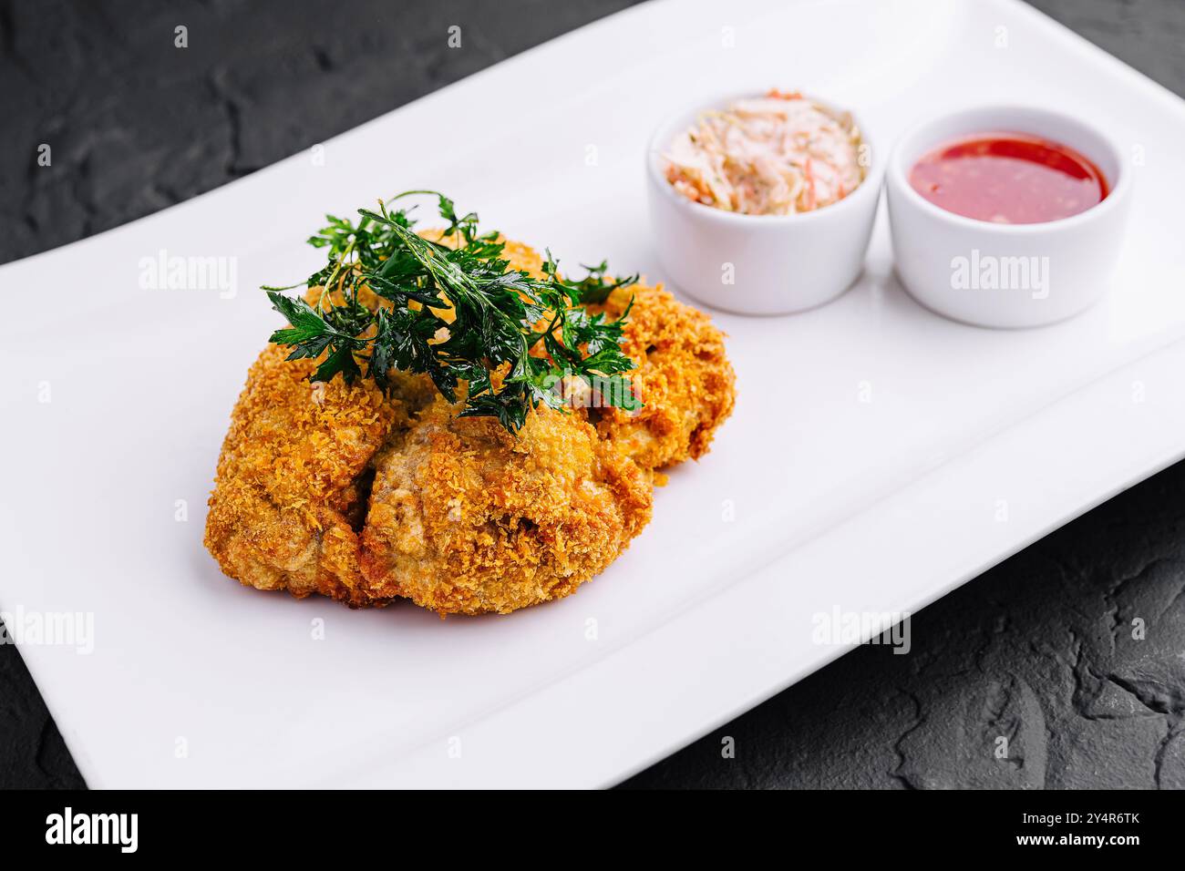 Fried weiner schnitzel steak hi-res stock photography and images - Alamy