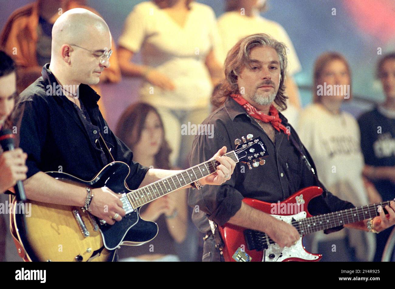 Milan Italy 20/05/1997: Danilo Sacco and Cico Falzone guitarists of the ...