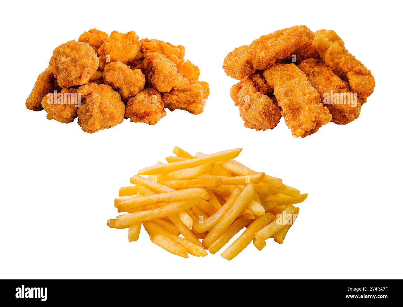 Chicken nuggets and french fries Cut Out Stock Images & Pictures - Alamy