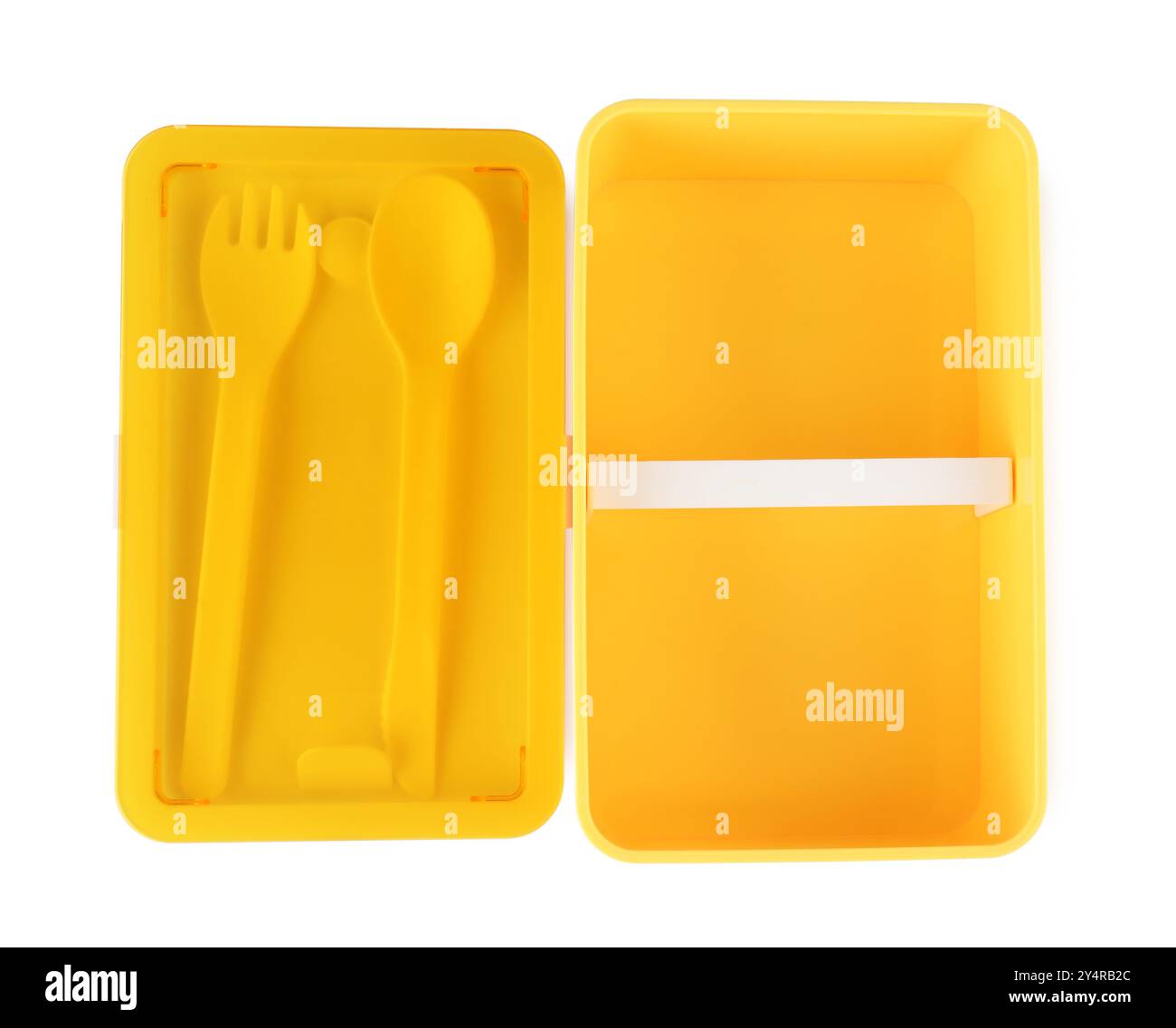 Yellow lunch box on Cut Out Stock Images & Pictures - Alamy