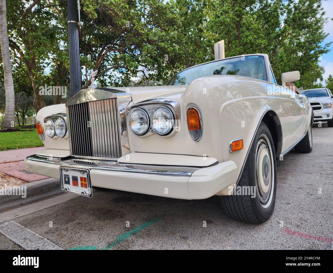 Miami Beach, Florida USA - June 5, 2024: 1978 Classic british ...