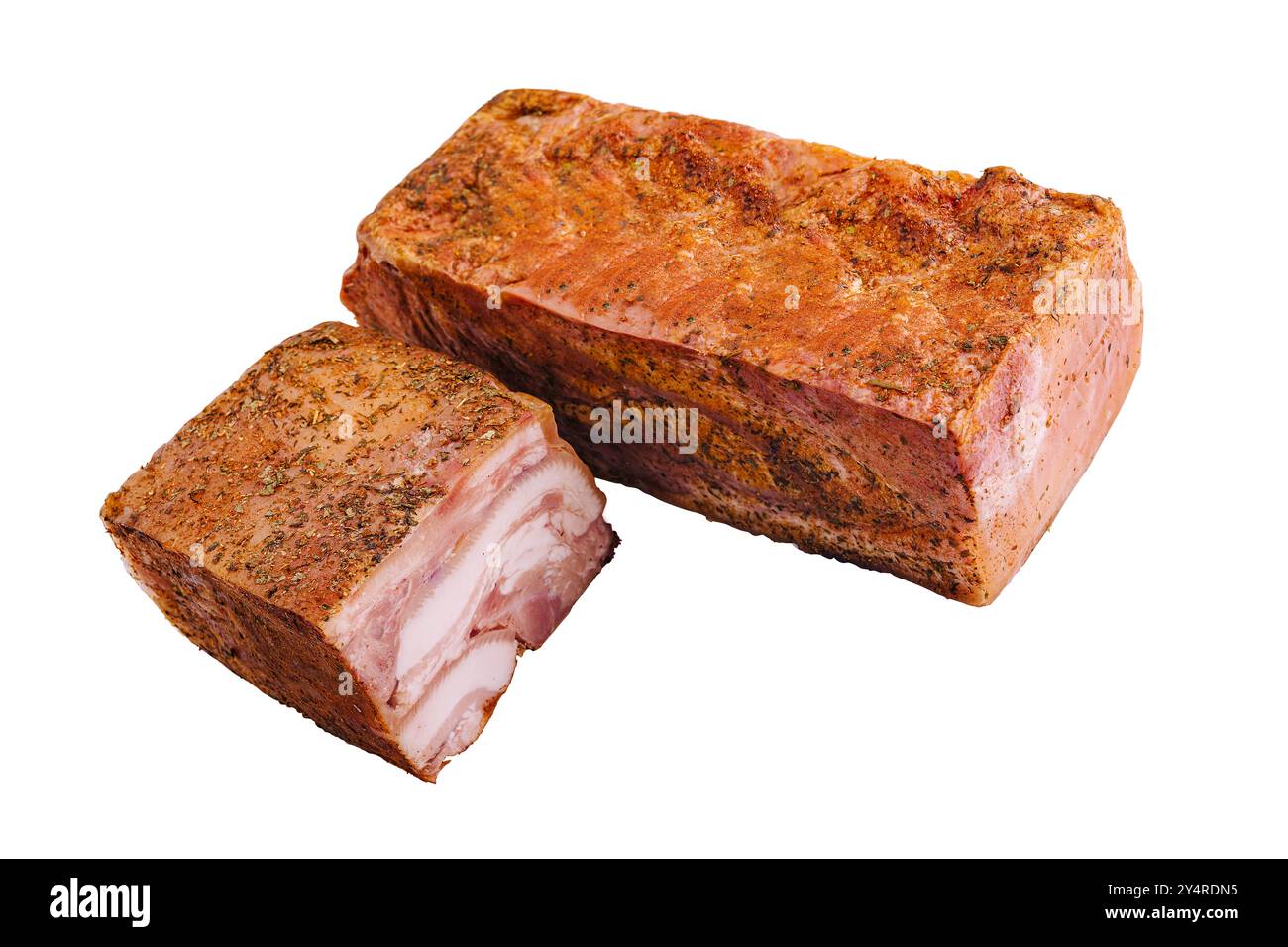 Raw chopped beef fillet seasoned with spices Stock Photo - Alamy