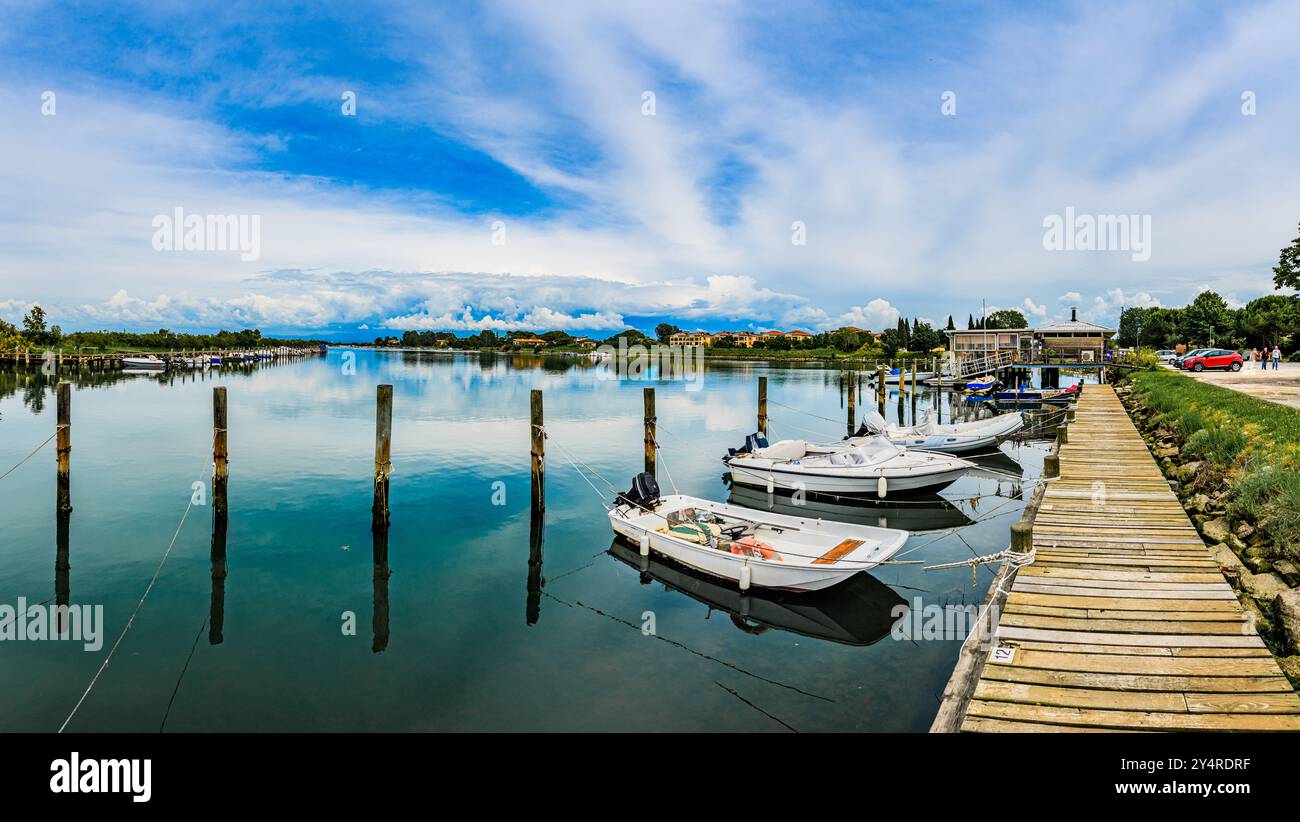 GRADO, ITALY – JUNE 02, 2024: Laguna di Marano, a serene lagoon known ...