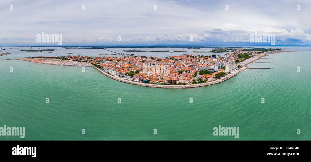 GRADO, ITALY – JUNE 02, 2024: Beaches of Grado, known for their sandy ...