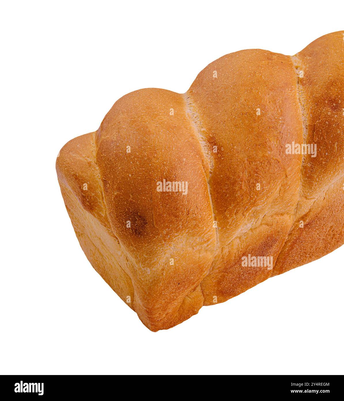 Baked block bread isolated on white background Stock Photo - Alamy