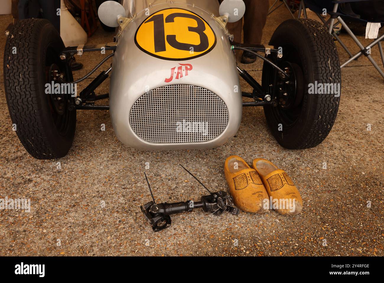 September 2024 - Dutch race car displaying clogs and broken drive shaft ...