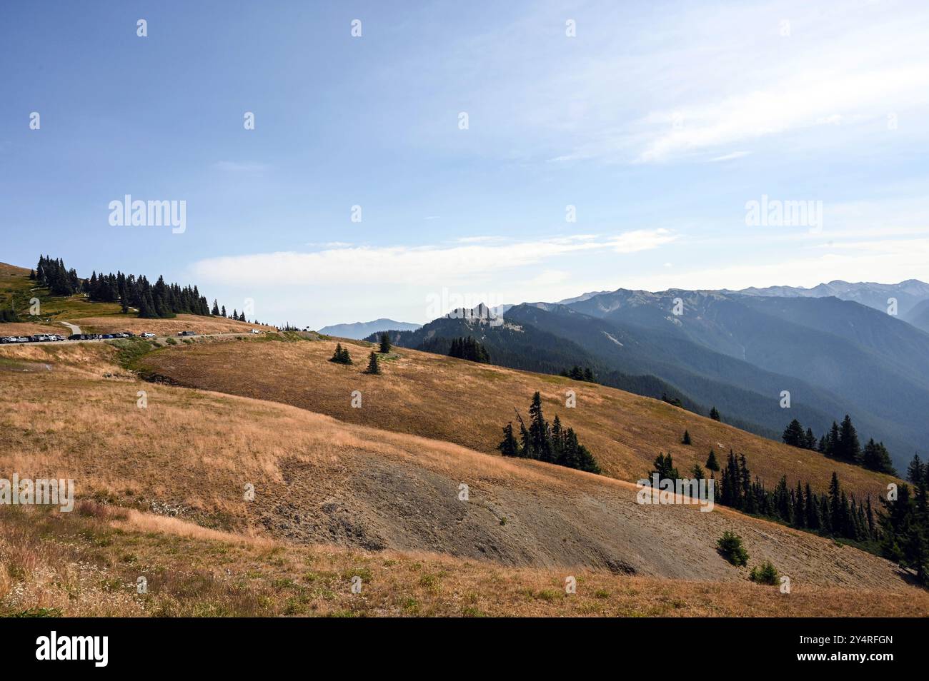 A dry summer at Hurricane Ridge in the Olympic National Park in ...