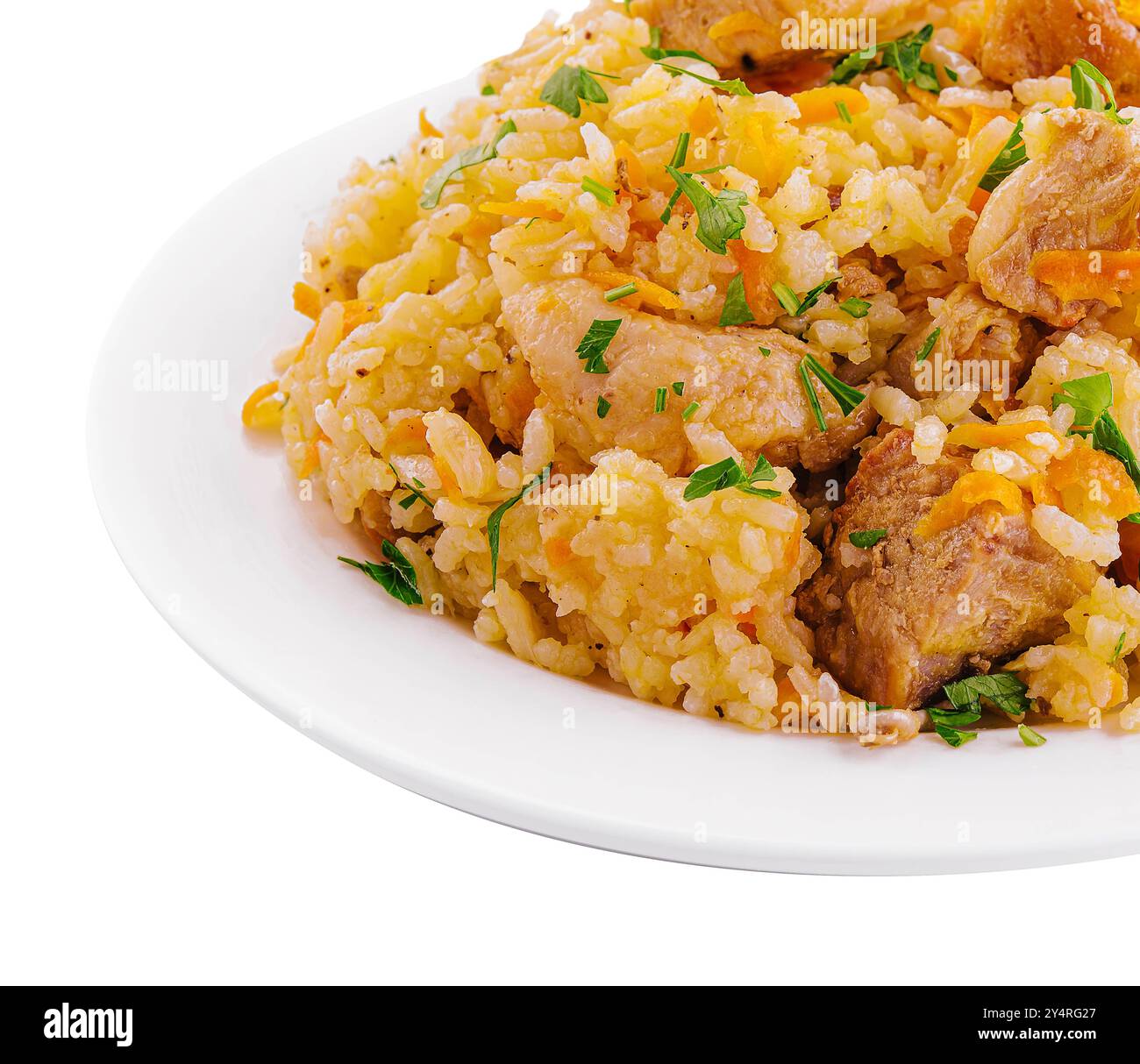 fried rice with crispy belly pork Stock Photo - Alamy