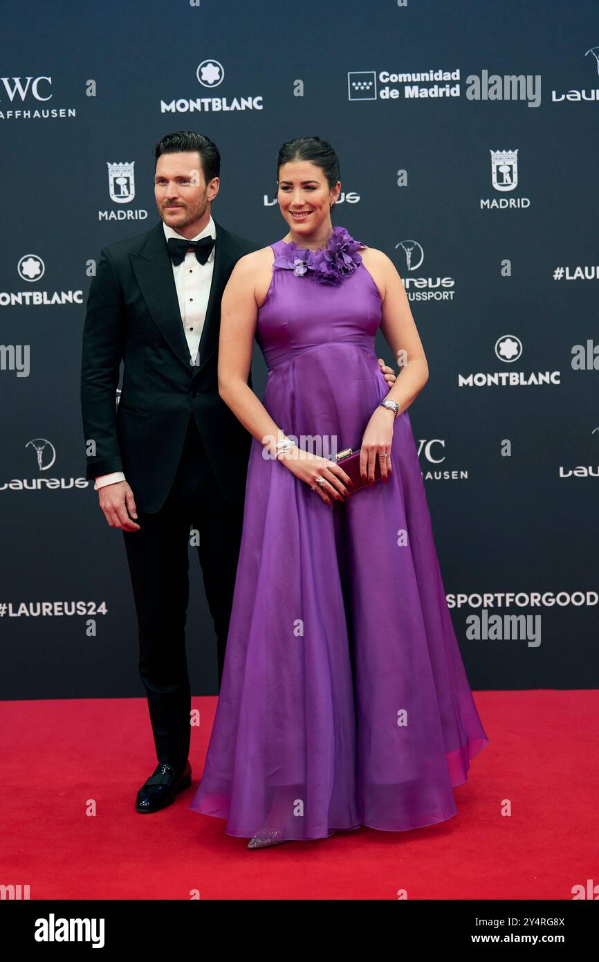 Garbine Muguruza, Arthur Borges attends Laureus World Sports Awards ...