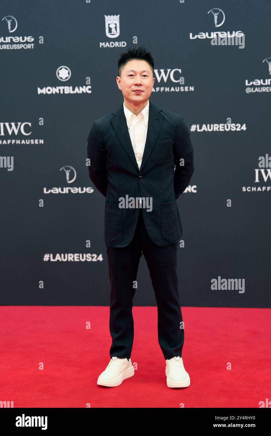 Xiaopeng Li attends Laureus World Sports Awards Madrid 2024 - Red Carpet at Palacio de Cibeles ...