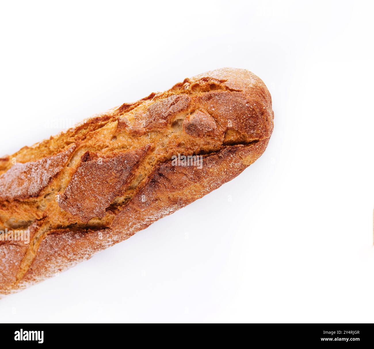 French baguette bread close up isolated Stock Photo - Alamy