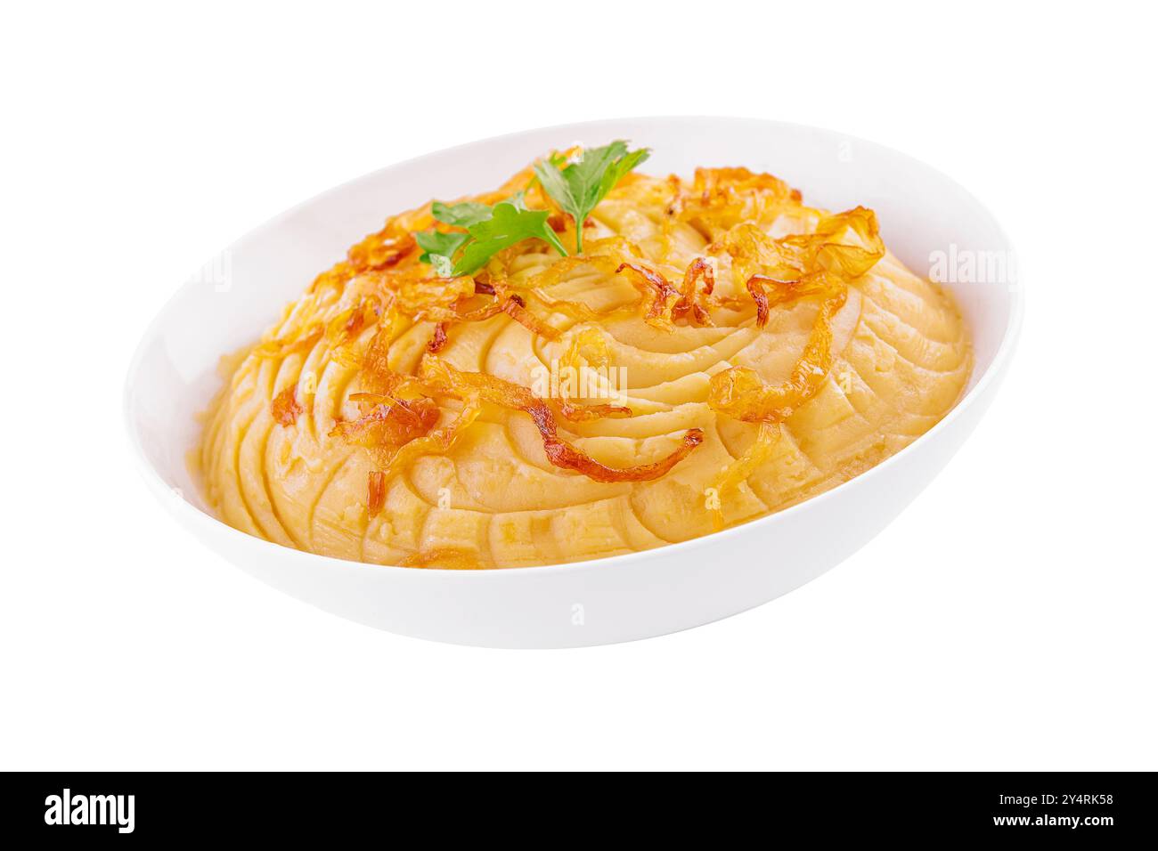Yellow potatoes fried in Cut Out Stock Images & Pictures - Alamy