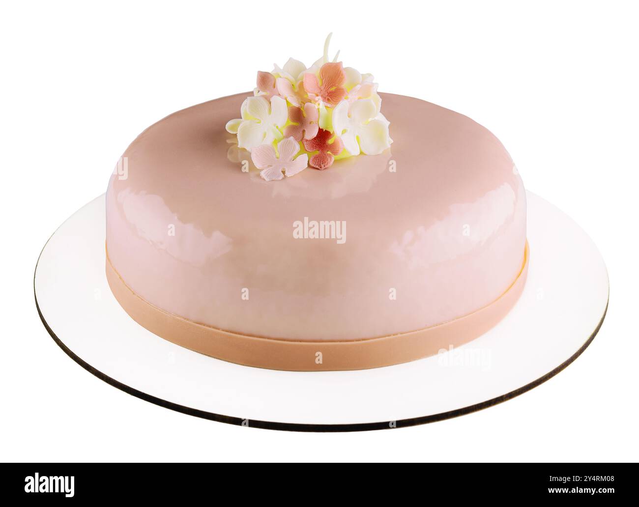 White plate decorated gray Cut Out Stock Images & Pictures - Alamy