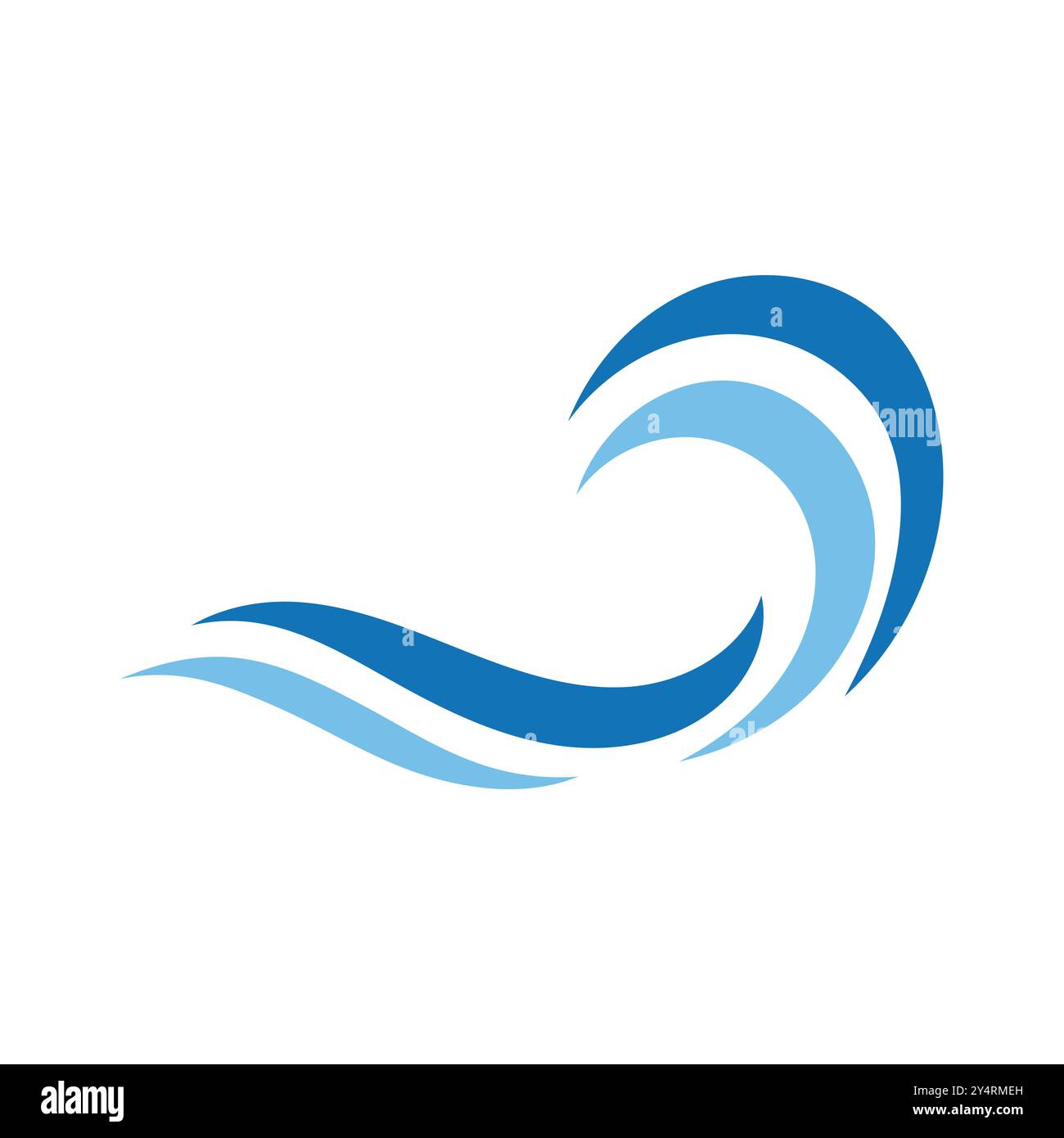 Blue Waves Logo and icon Stock Vector Image & Art - Alamy