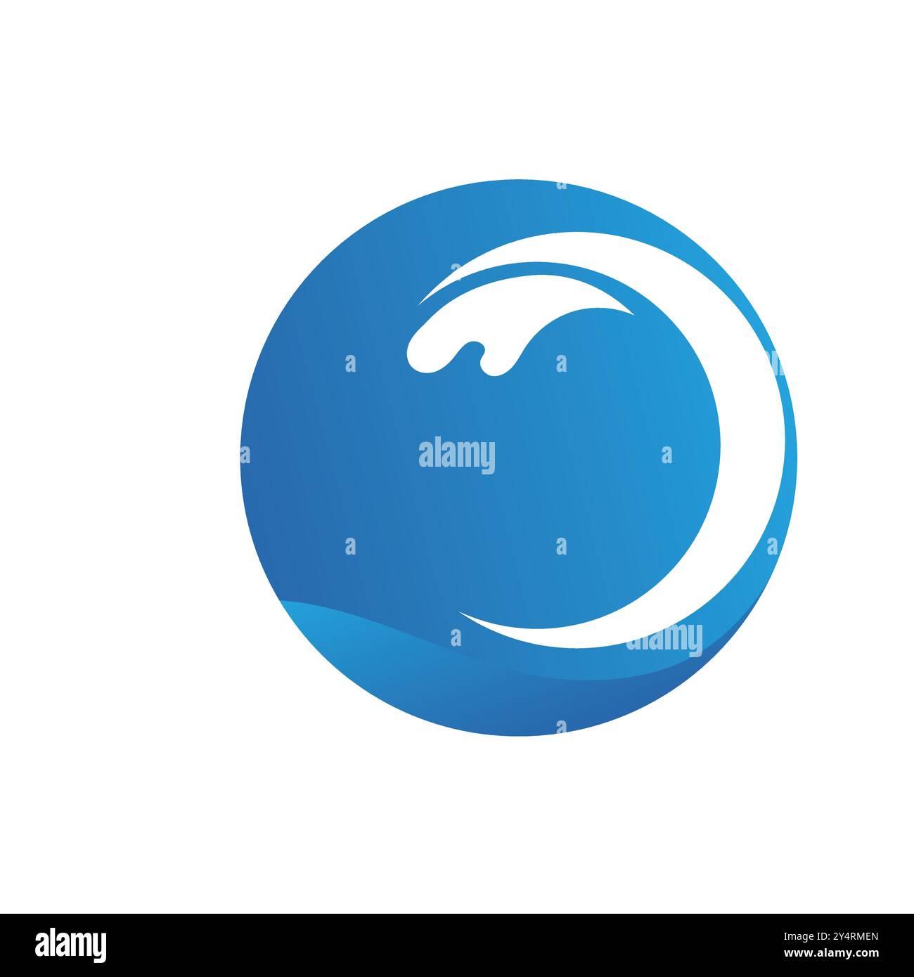 Blue Waves Logo and icon Stock Vector Image & Art - Alamy