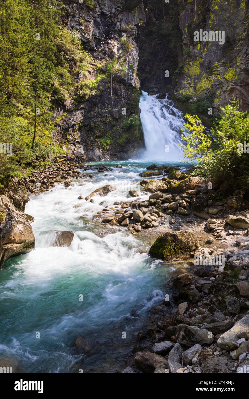 View of Riva waterfalls - Italy Stock Photo - Alamy