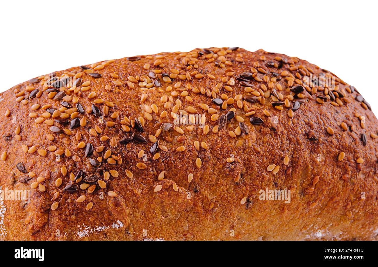 Gluten free multi seed bread with linseed isolated Stock Photo - Alamy