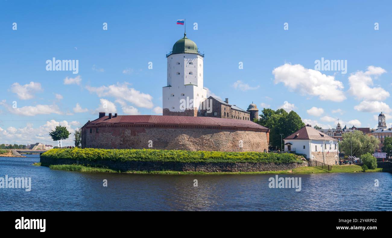 Vyborg, Russia - June 13, 2024: view of the 13th century castle in ...