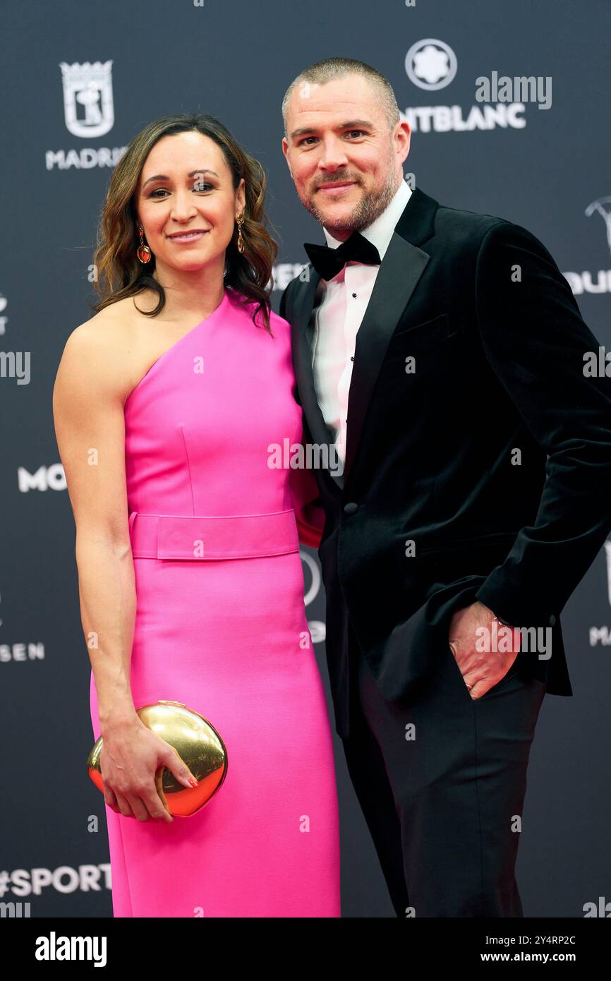 Jessica Ennis-Hill, Andy Hill attends Laureus World Sports Awards ...