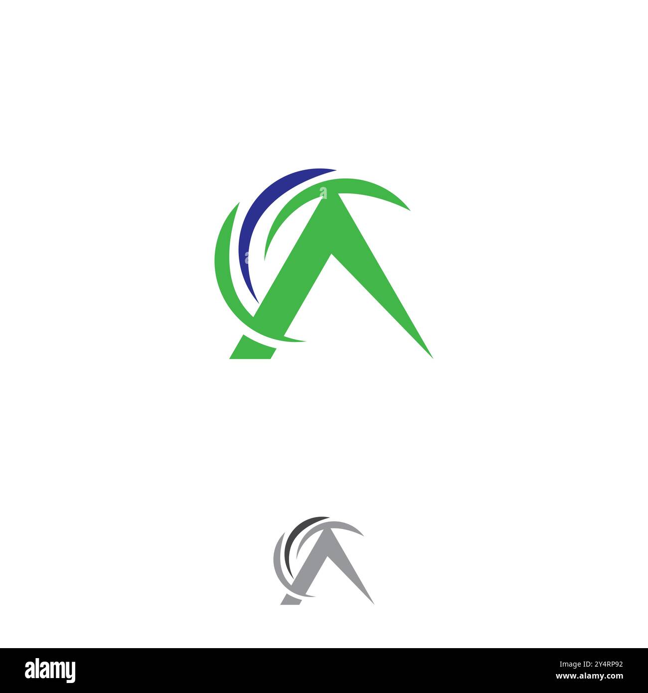 Premium letter A logo design concept icon in modern style. Vector ...